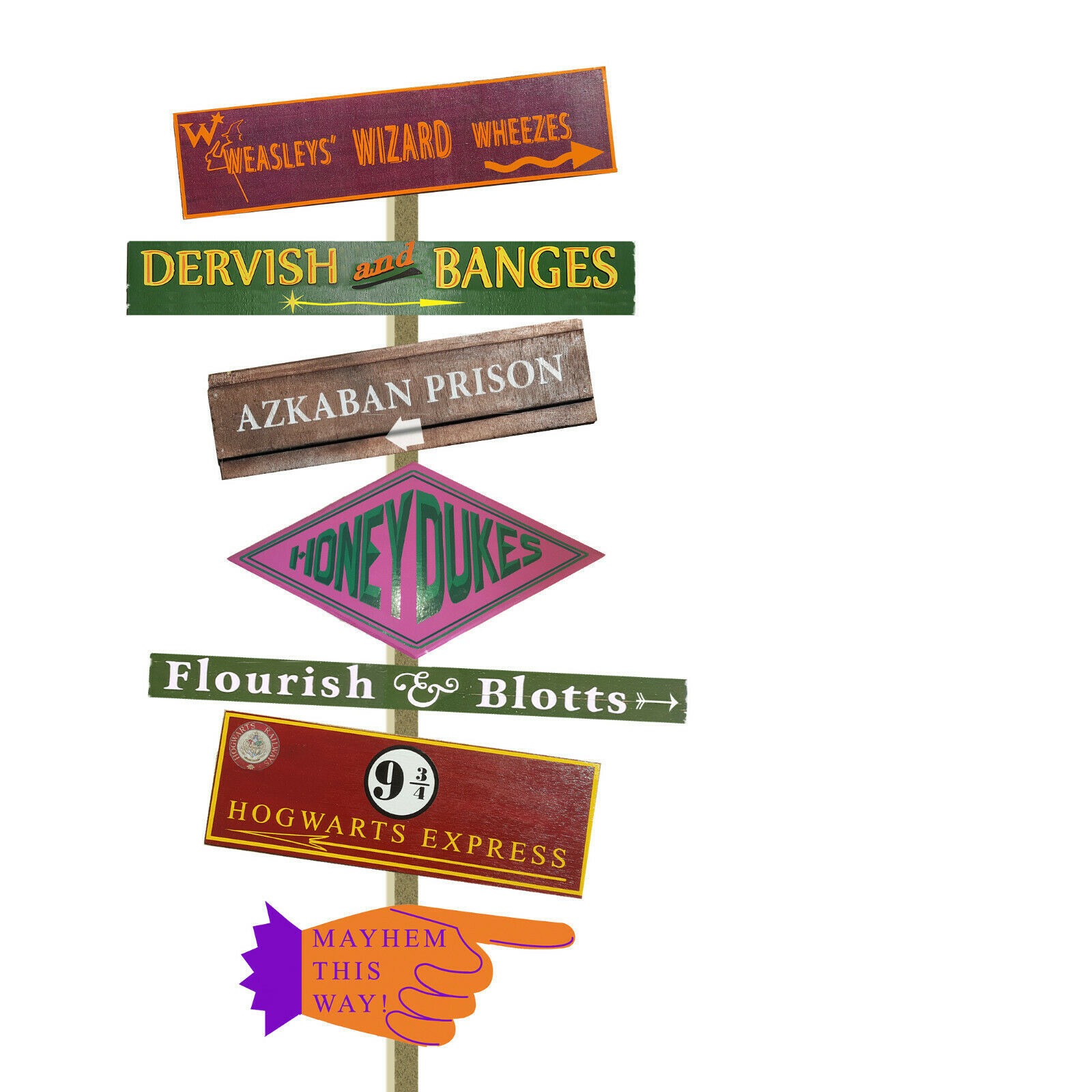 Directional Signs Diagon Alley - Harry Potter World | My Glorious Goods ...