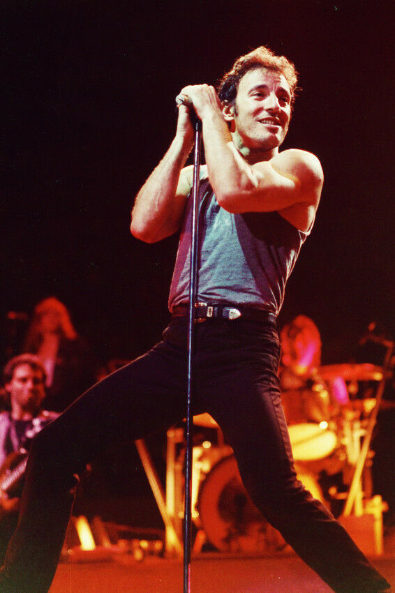 Bruce Springsteen Color In Vest On Stage Performing 11x17 Mini Poster ...