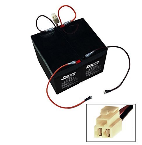 Razor E100 Electric Scooter Battery 12V 5AH - 2 Pack with Wiring ...