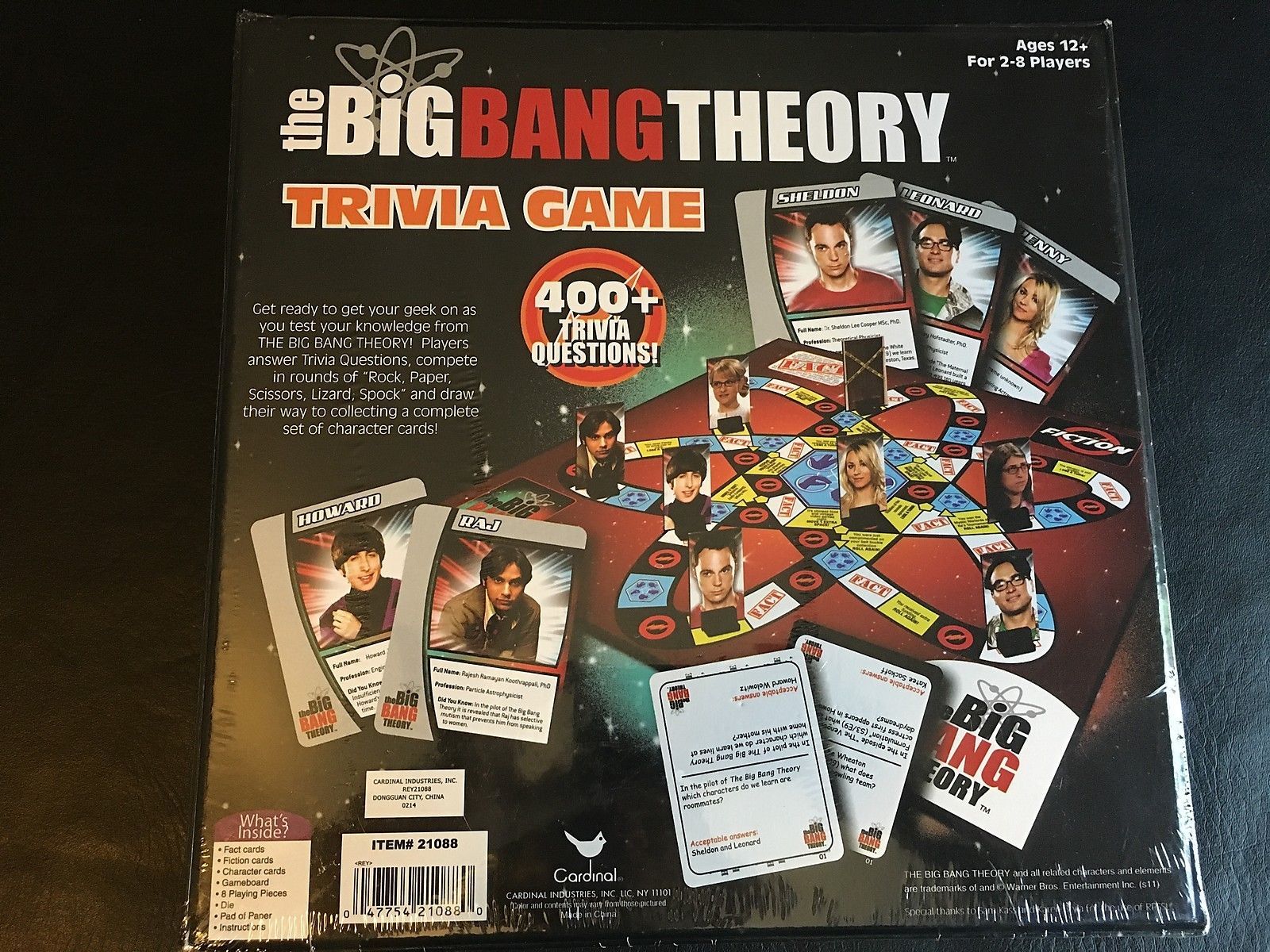 THE BIG BANG THEORY TRIVIA GAME 400+ Questions Cardinal *NEW SEALED ...