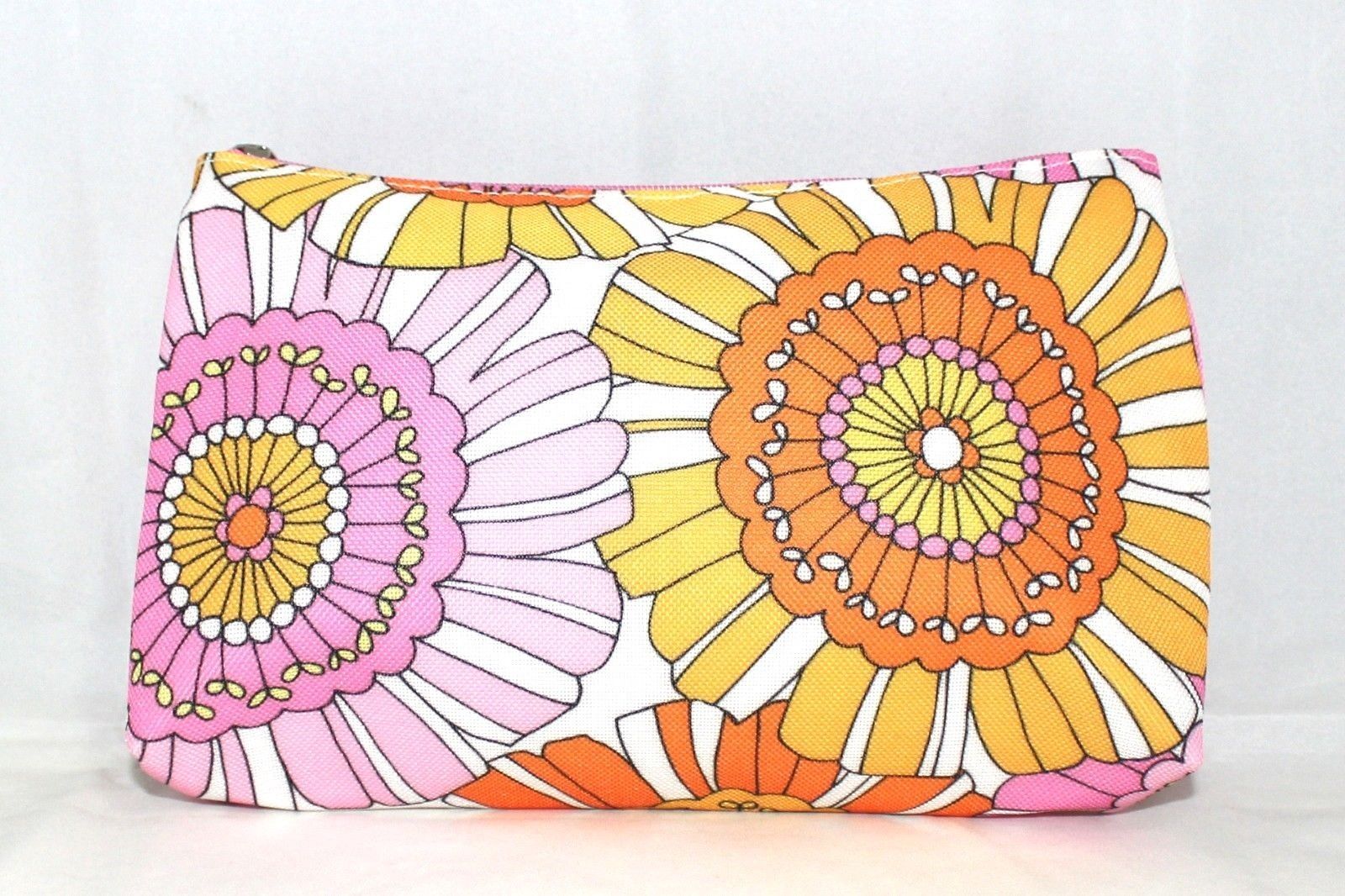 Clinique Retro Daisy Print Cosmetic Makeup Bag - Makeup Bags & Cases