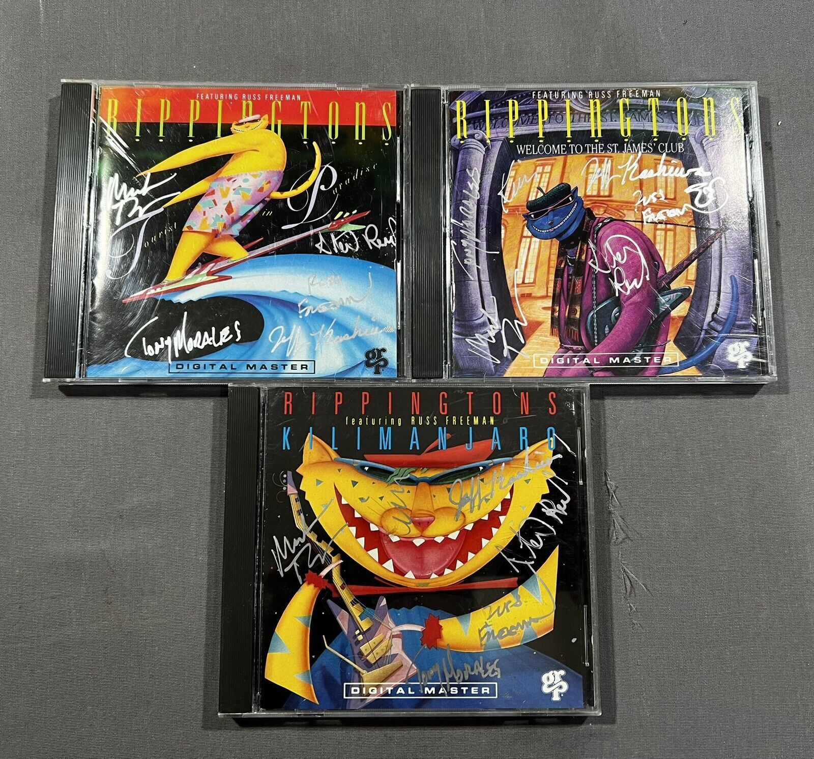The Rippingtons CD Lot FULL BAND SIGNED! Russ Freeman Steve Reid Jeff ...
