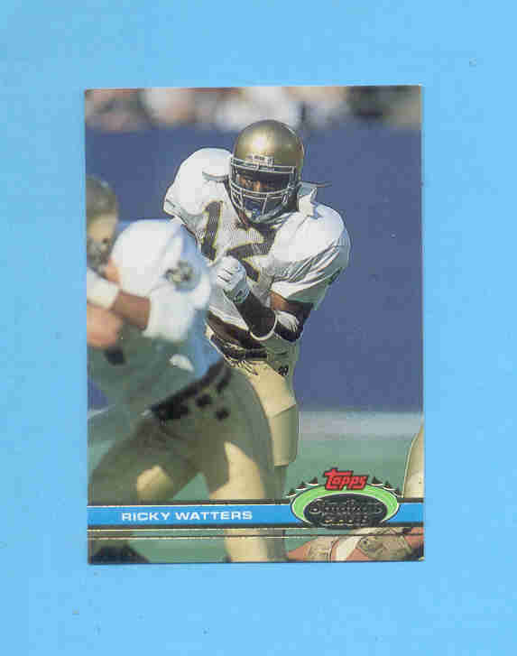 1991 Stadium Club Ricky Watters Rookie - Sports Trading Cards