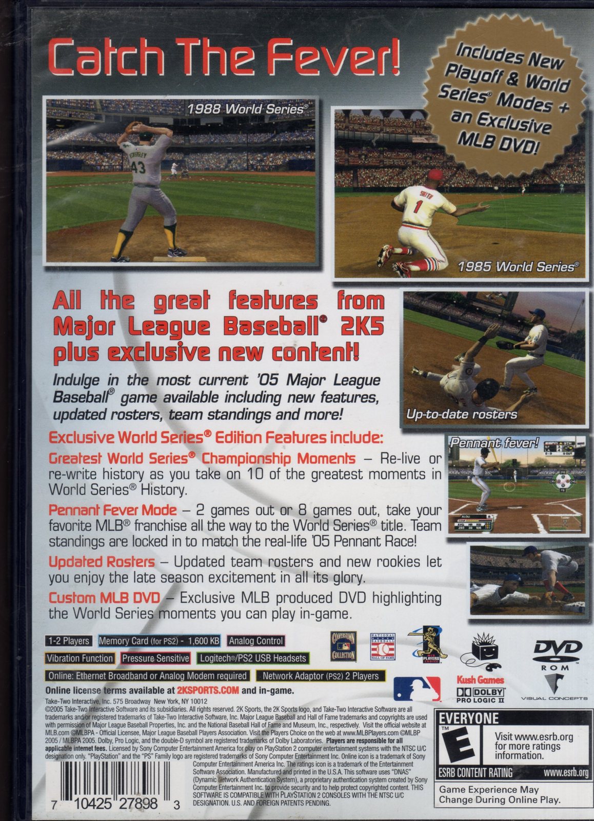 PlayStation 2 - Major League Baseball 2K5 World Series 05 Edition ...