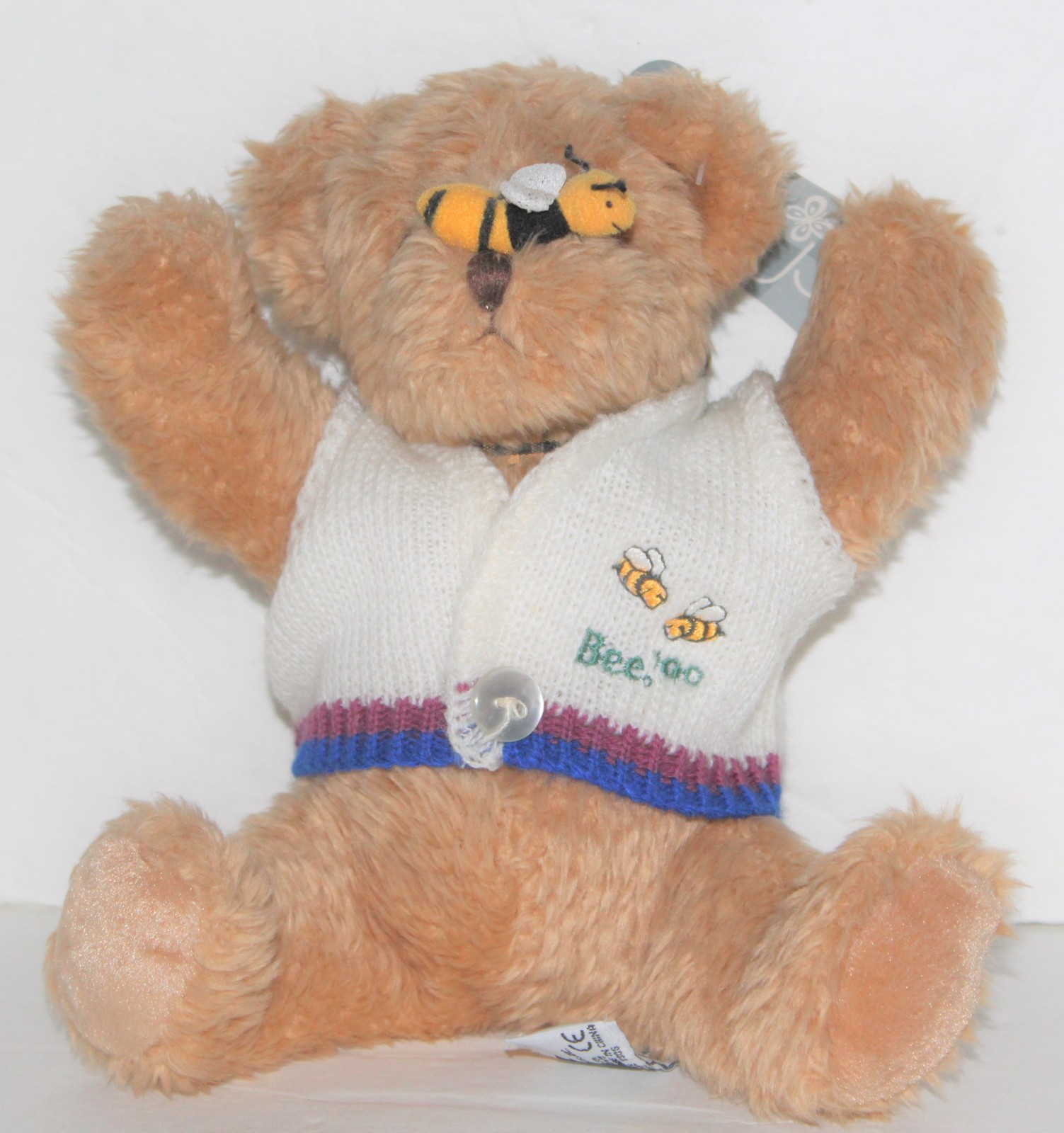 Buzz Bear by Russ Honey Lane 1999 With White Sweater and Bee On Nose 8 ...