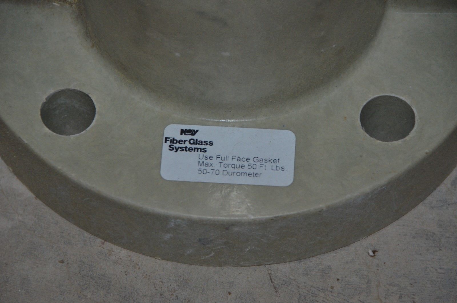Fiber Glass Systems Centricast CL 3" Tee 7.5" Flange Vinyl Ester Pipe ...