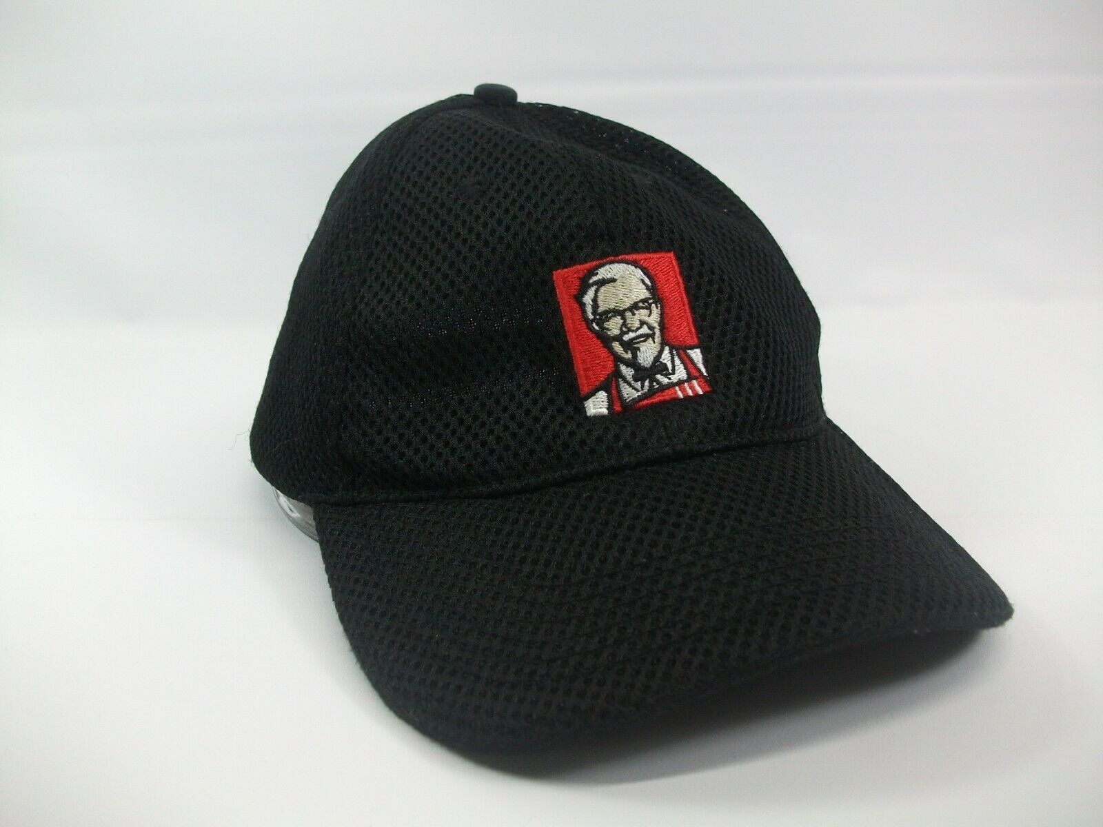 KFC Hat Black Porthole Mesh Hook Loop Uniform Baseball Cap - Hats