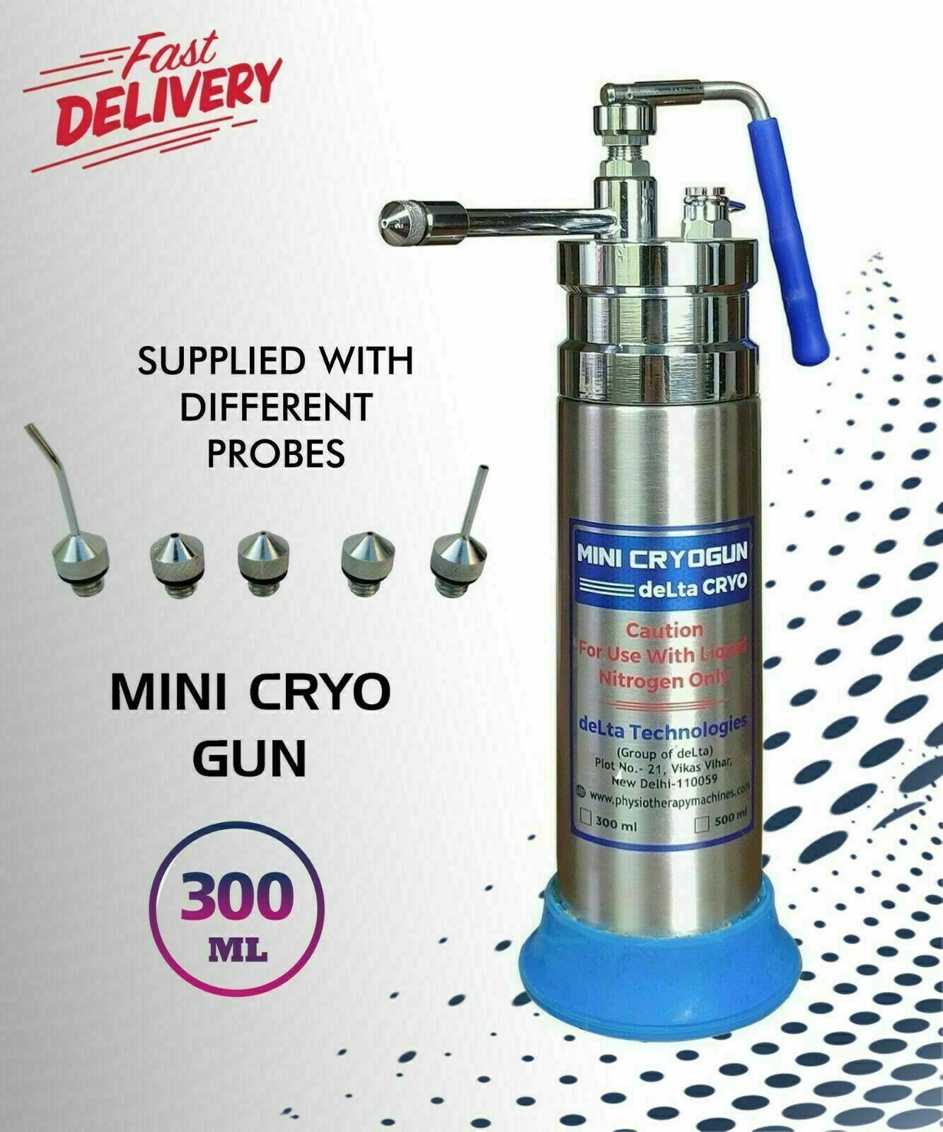 Mini 300 ml Cryo Can Liquid Nitrogen Sprayer For Dermatology Cryo ...