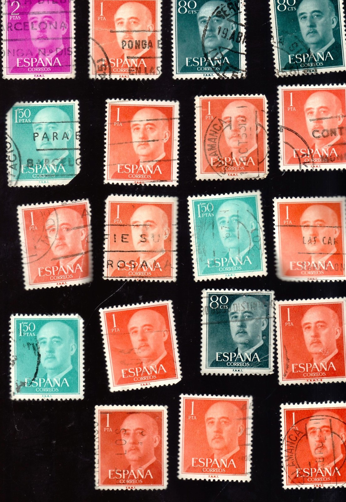 Stamps- Spanish Postage from Spain - (19 Stamps - Correos Espana ...