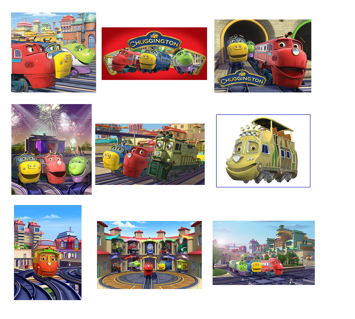 9 Chuggington Inspired Stickers, Birthday party favors, labels, decals ...