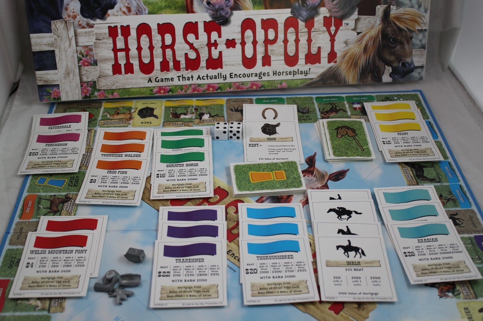 Horse Opoly Horseopoly Property Trading Board Game 730799050459 