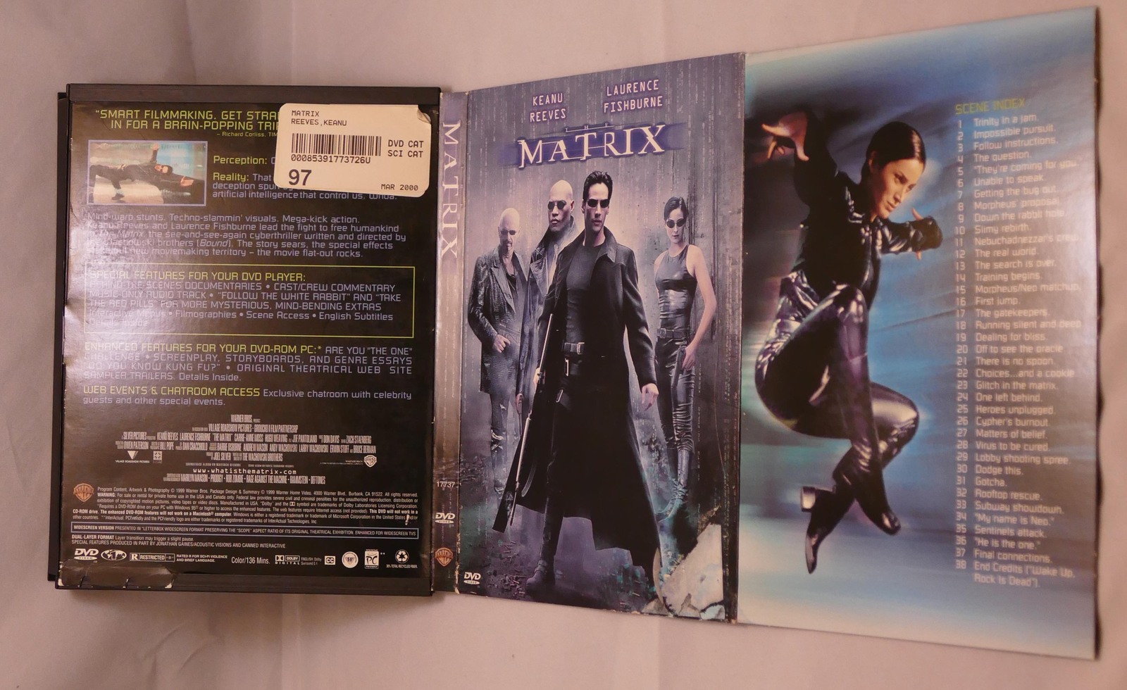 The Matrix Digital Video Disc DVD Widescreen 2000 - DVD, HD DVD & Blu-ray