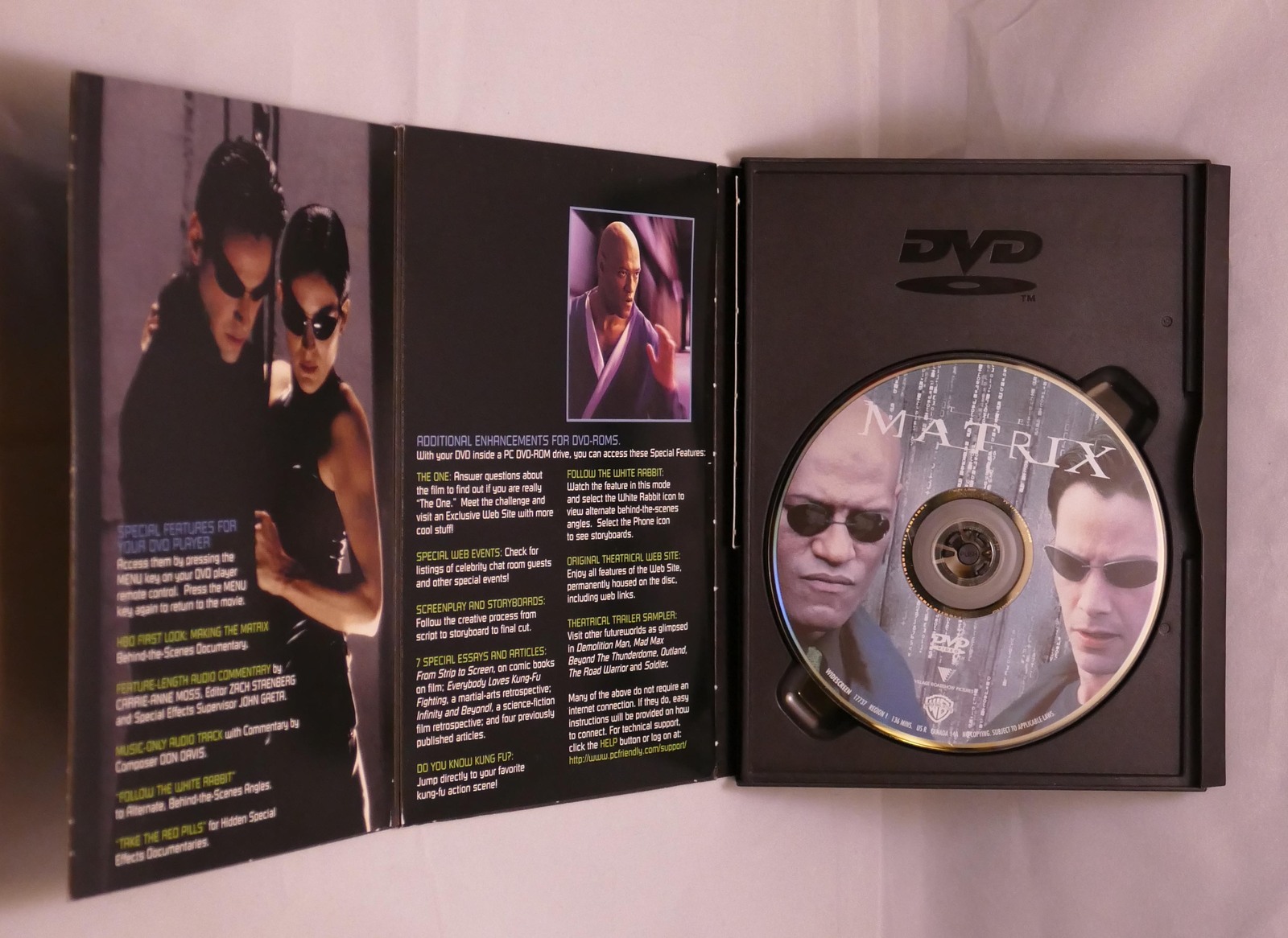 The Matrix Digital Video Disc DVD Widescreen 2000 - DVD, HD DVD & Blu-ray