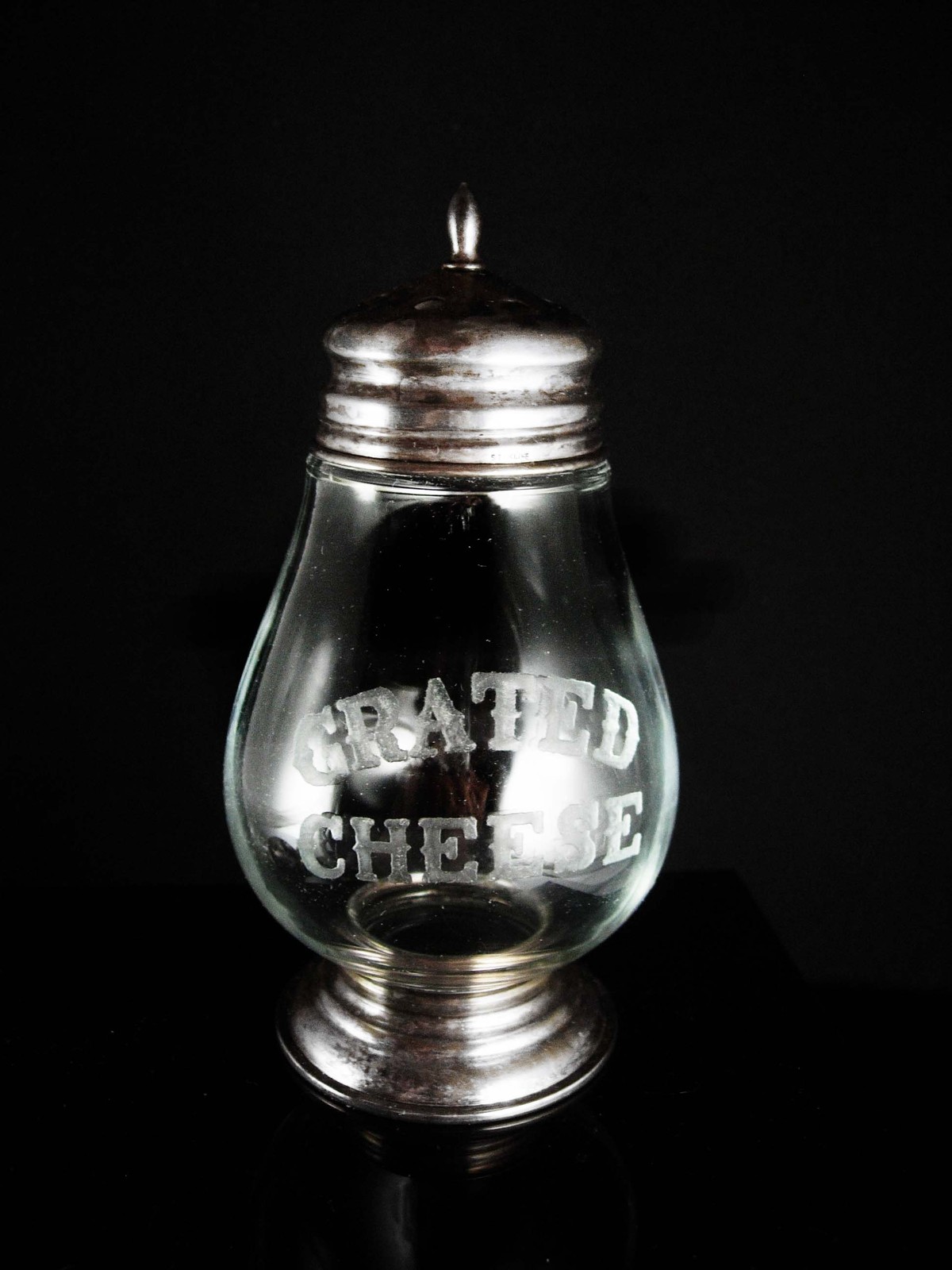 Antique shaker Vintage Sterling Silver Grated Cheese Shaker Cook Chef ...