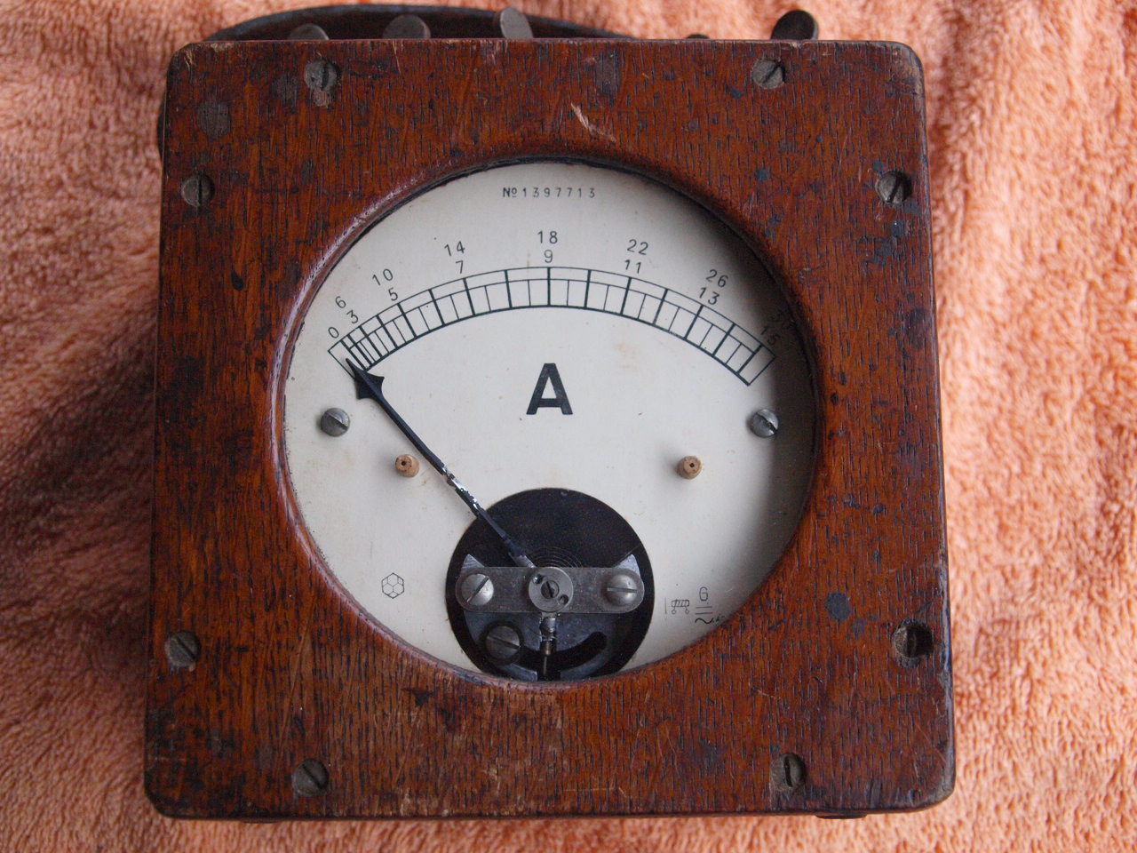 Rare Antique Industrial AEG Electrical AMP Meter Ampermeter Made In ...