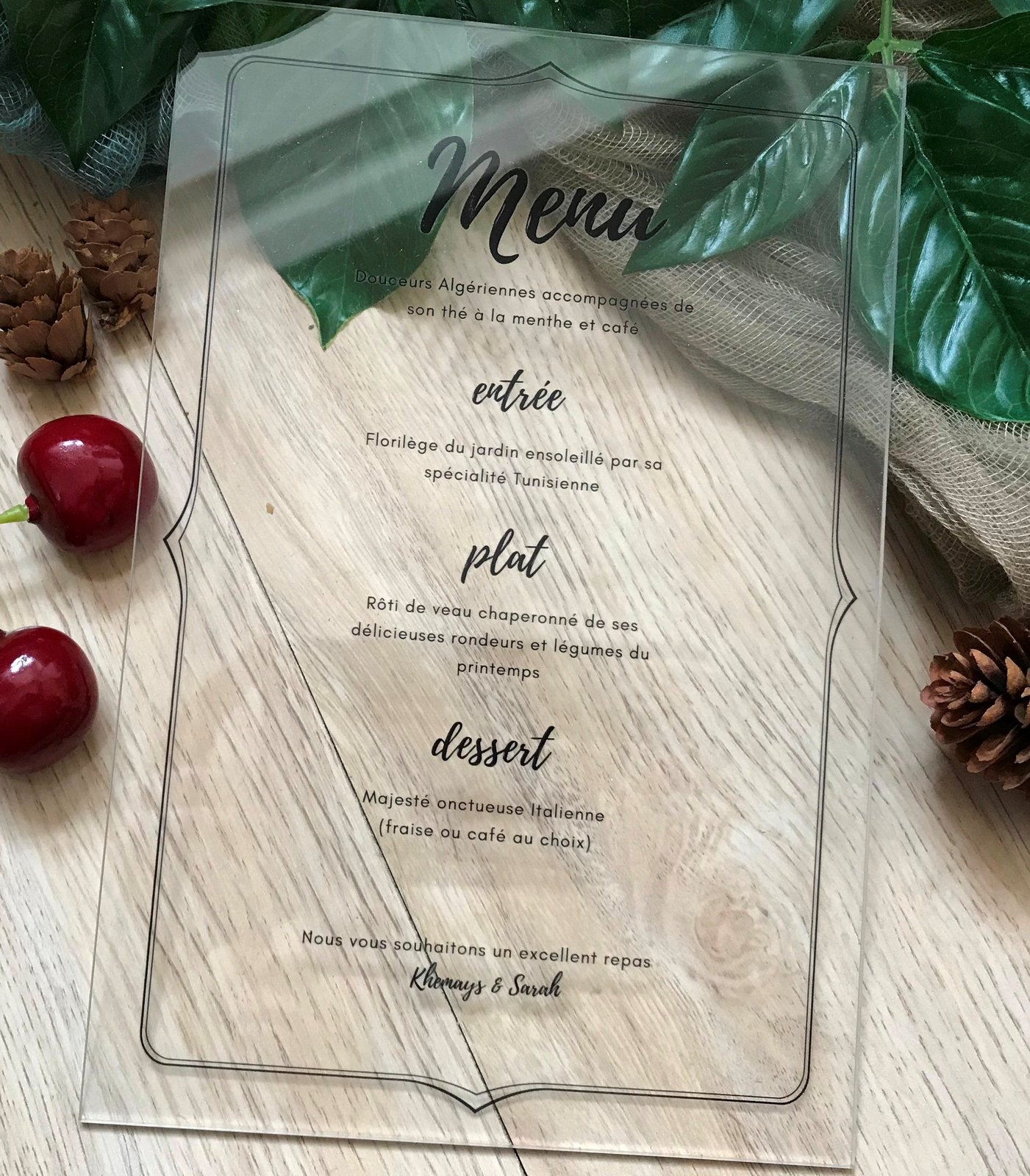 10pcs Acrylic Menu Cards,Acrylic Wedding Menu Cards,Acrylic Wedding ...
