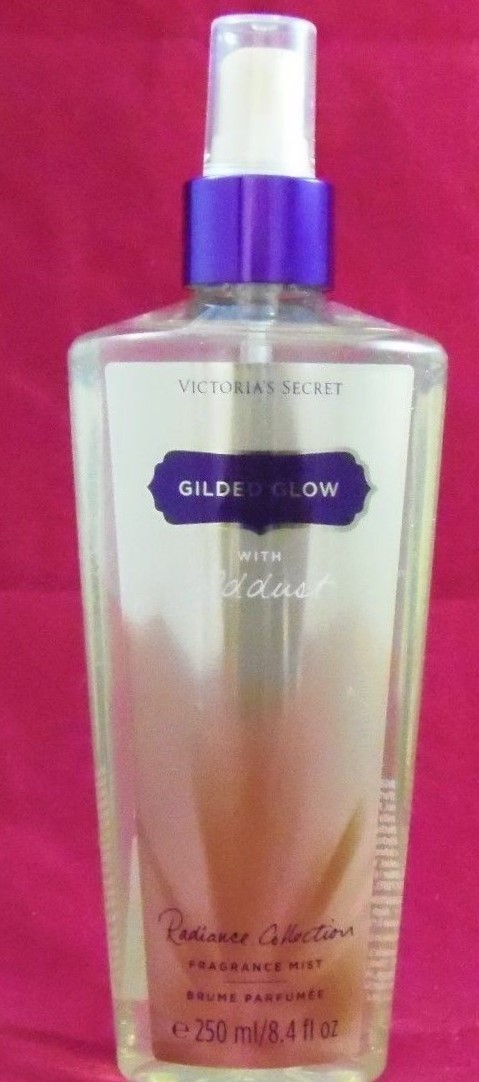 Victorias Secret Gilded Glow w/Gold Dust Radiance Collec Fragrance Mist ...