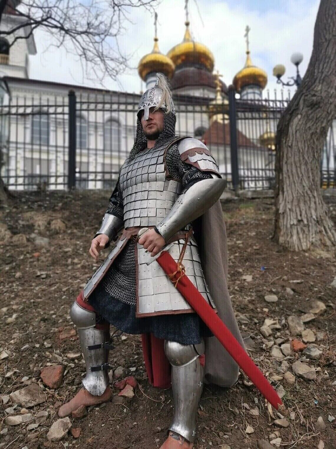 Medievale Tedesco Antico Rus 16th Century Reeproductive Armor Suit ...