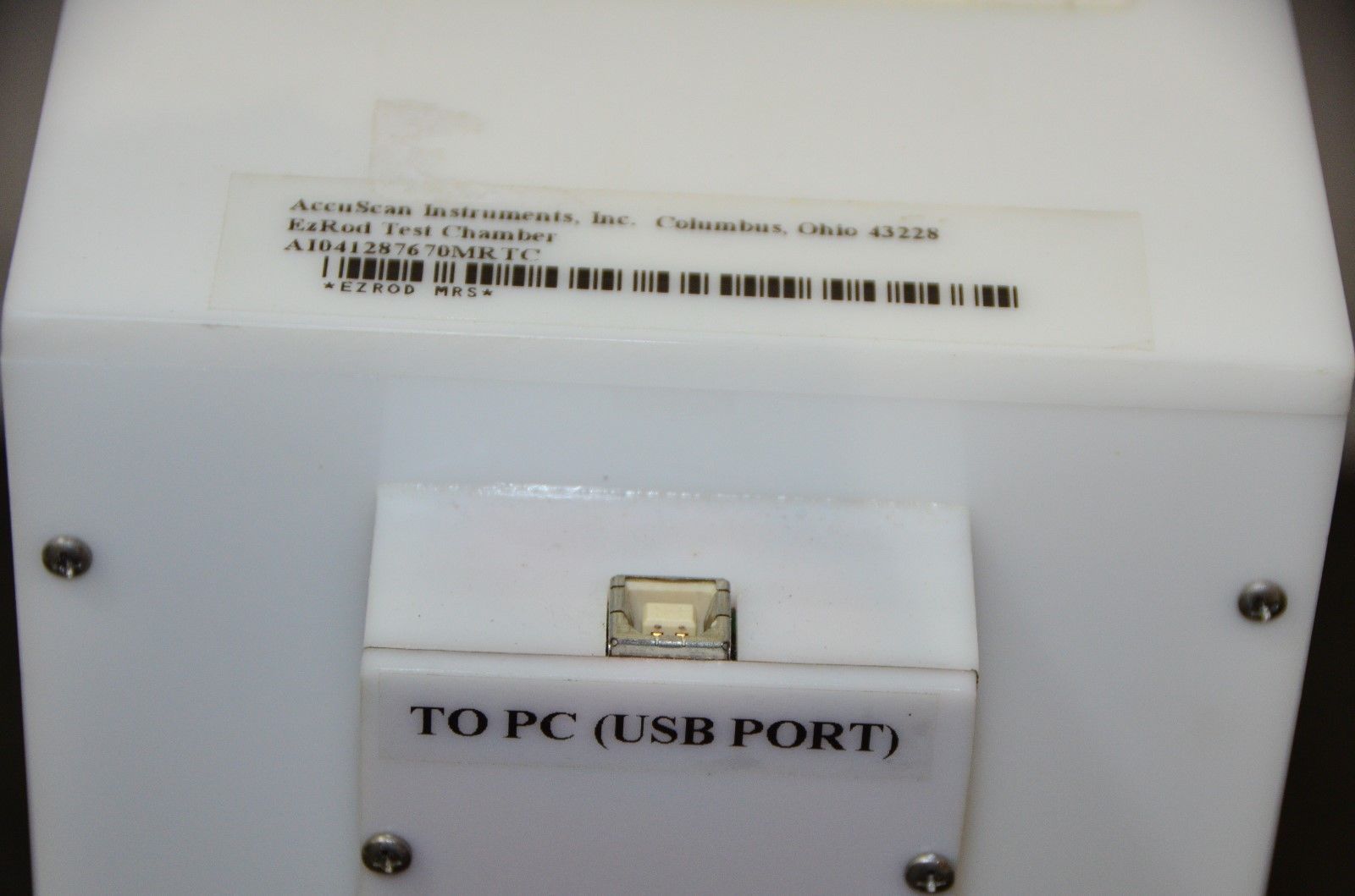 Accuscan EZ-Rod Individual Rotating Rod Test Chamber W/O Tray / Rota ...