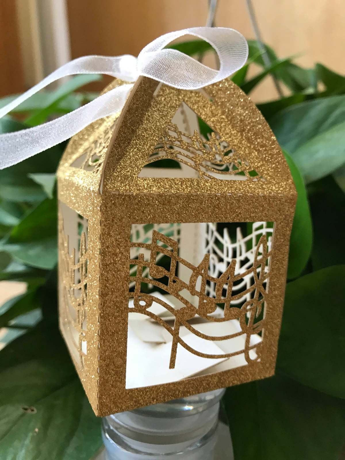 75x Glitter Gold Laser Cut Wedding Favor Boxes,Laser Cut Wedding Gift ...