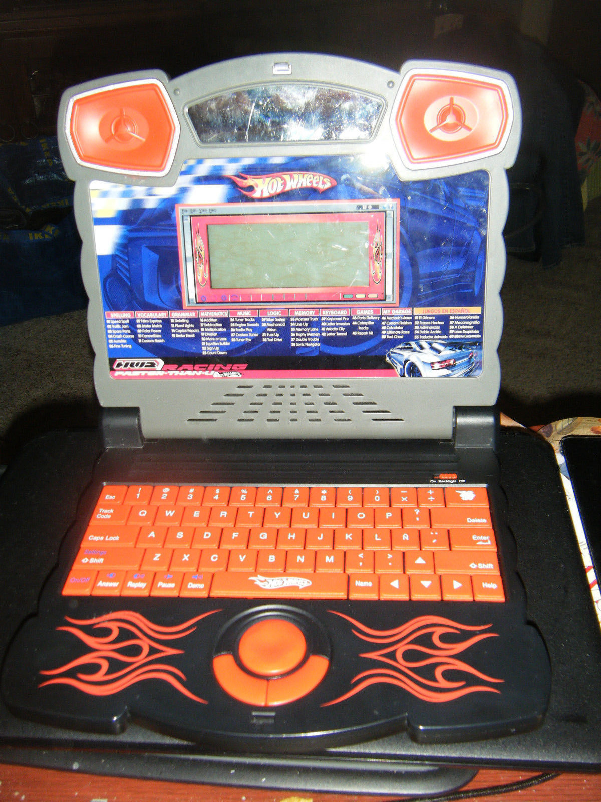 Hot Wheels Racing Game Laptop w/Attached Mouse - Learning Systems