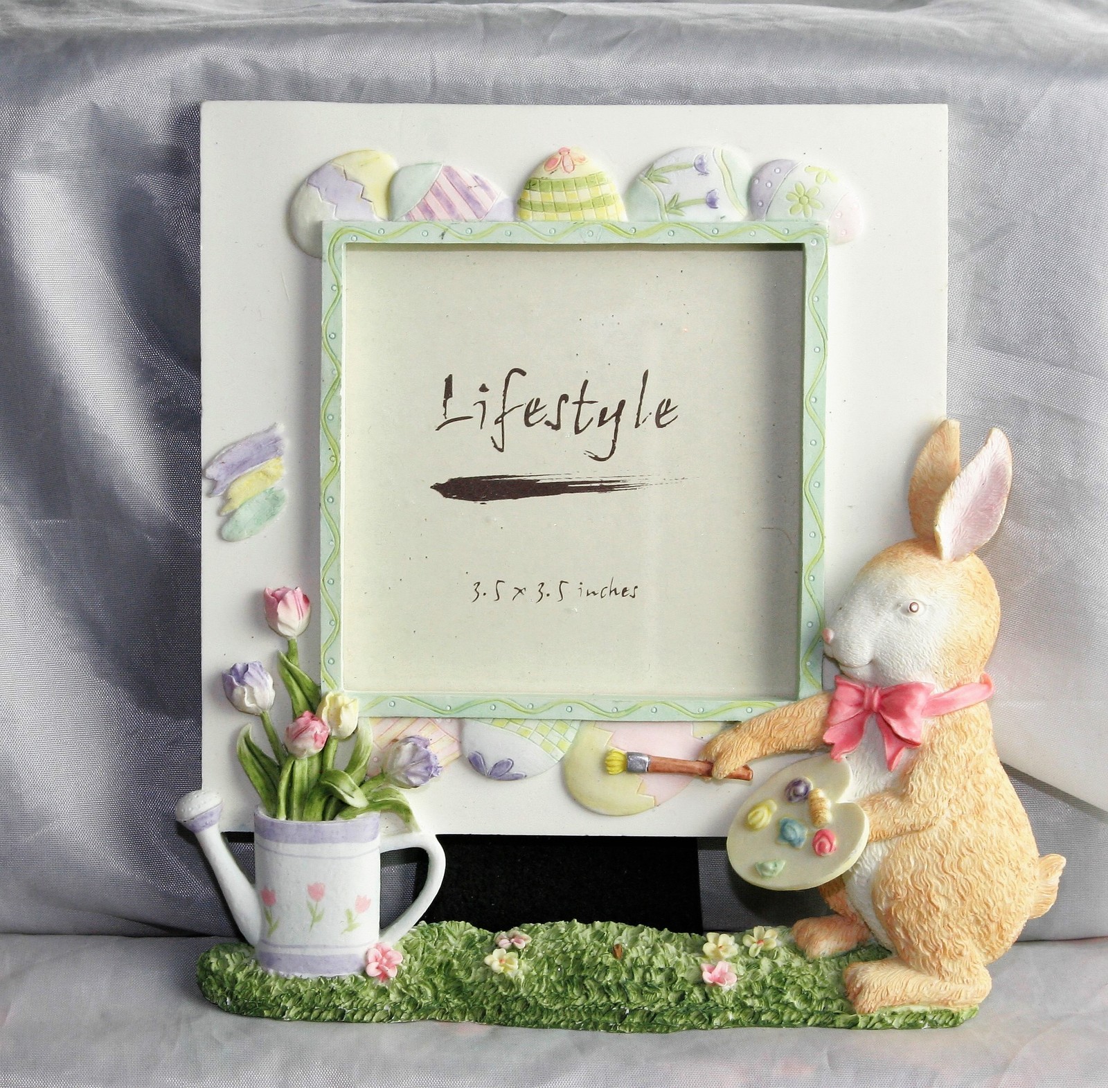 Lifestyle Easter Photo Frame Rabbit Easter Eggs 3.5 x 3.5 Photo - Frames