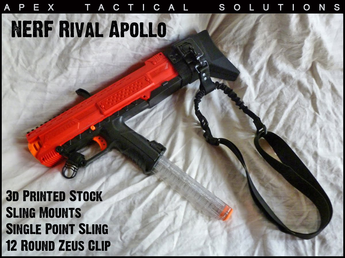 Custom NERF - Modified Blaster - Rival Apollo - NERF Mod - Dart Guns ...