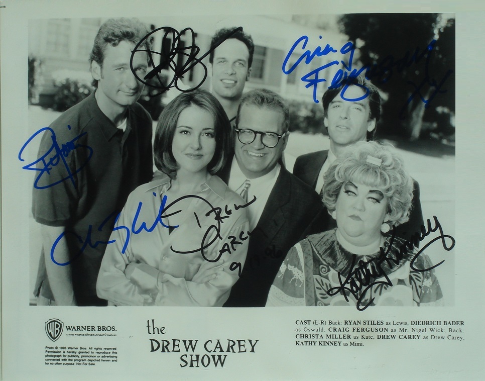 DREW CAREY SHOW CAST SIGNED PHOTO X6 - RYAN STILES, CHRISTA MILLER + w ...