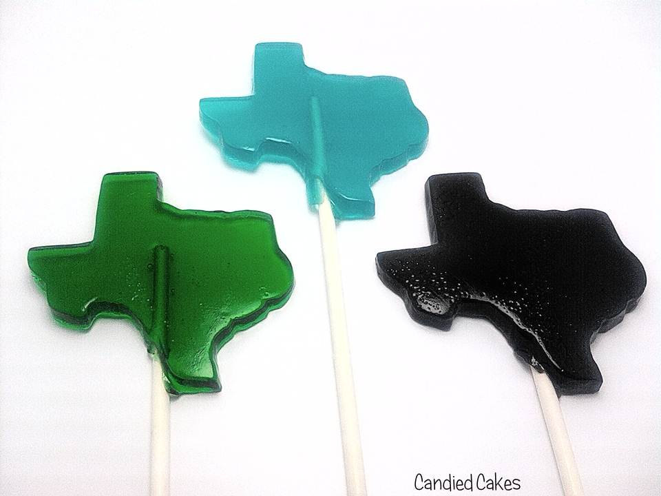 12 TEXAS LOLLIPOPS - Hard Candy Lollipops - Food & Beverages