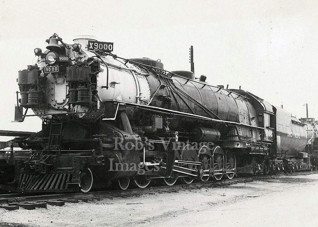 Santa Fe Steam Locomotive #9000 Photo 4-12-2 and similar items