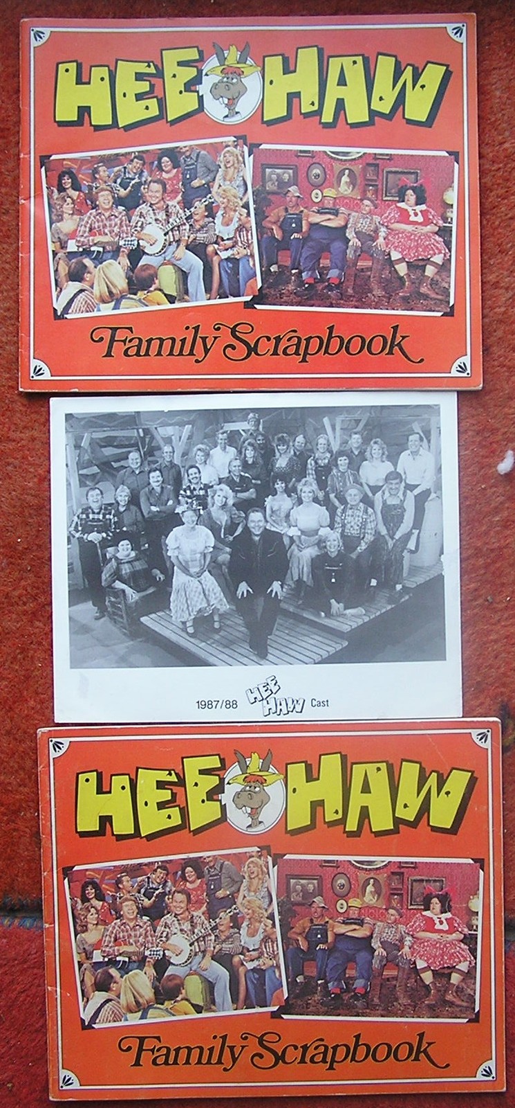 HEE HAW COLLECTION 2 AUTOGRAPHED FAMILY SCRAPBOOKS CAST GORDY TAPP DON ...