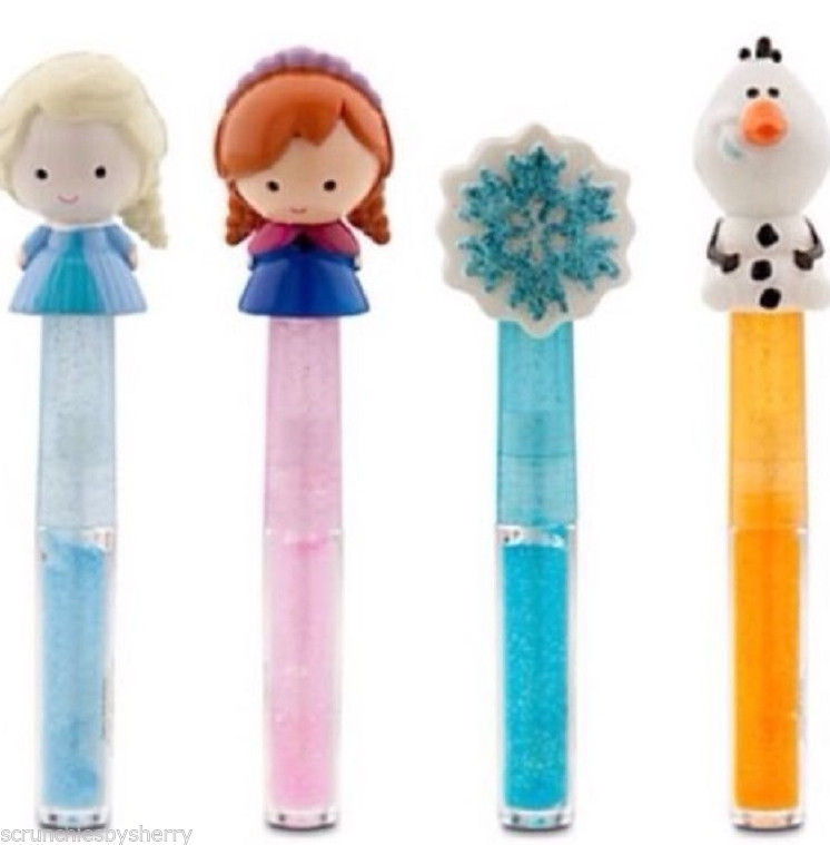Disney Store Frozen Lip Gloss Elsa Anna Olaf Snowflake New Lip Gloss