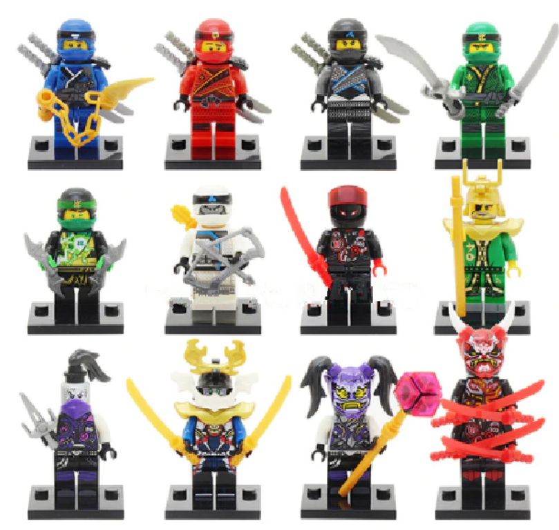 12pcs/set Cartoon Ninjago Kai Jay Ultra Violet Mask of Hatred ...