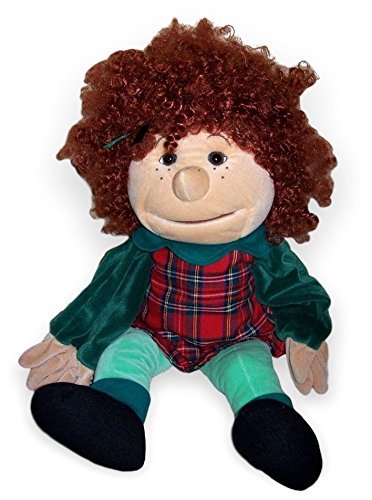 Folkmanis Furry Folk Curly Haired Girl with Red Hair 24" Two-Handed ...