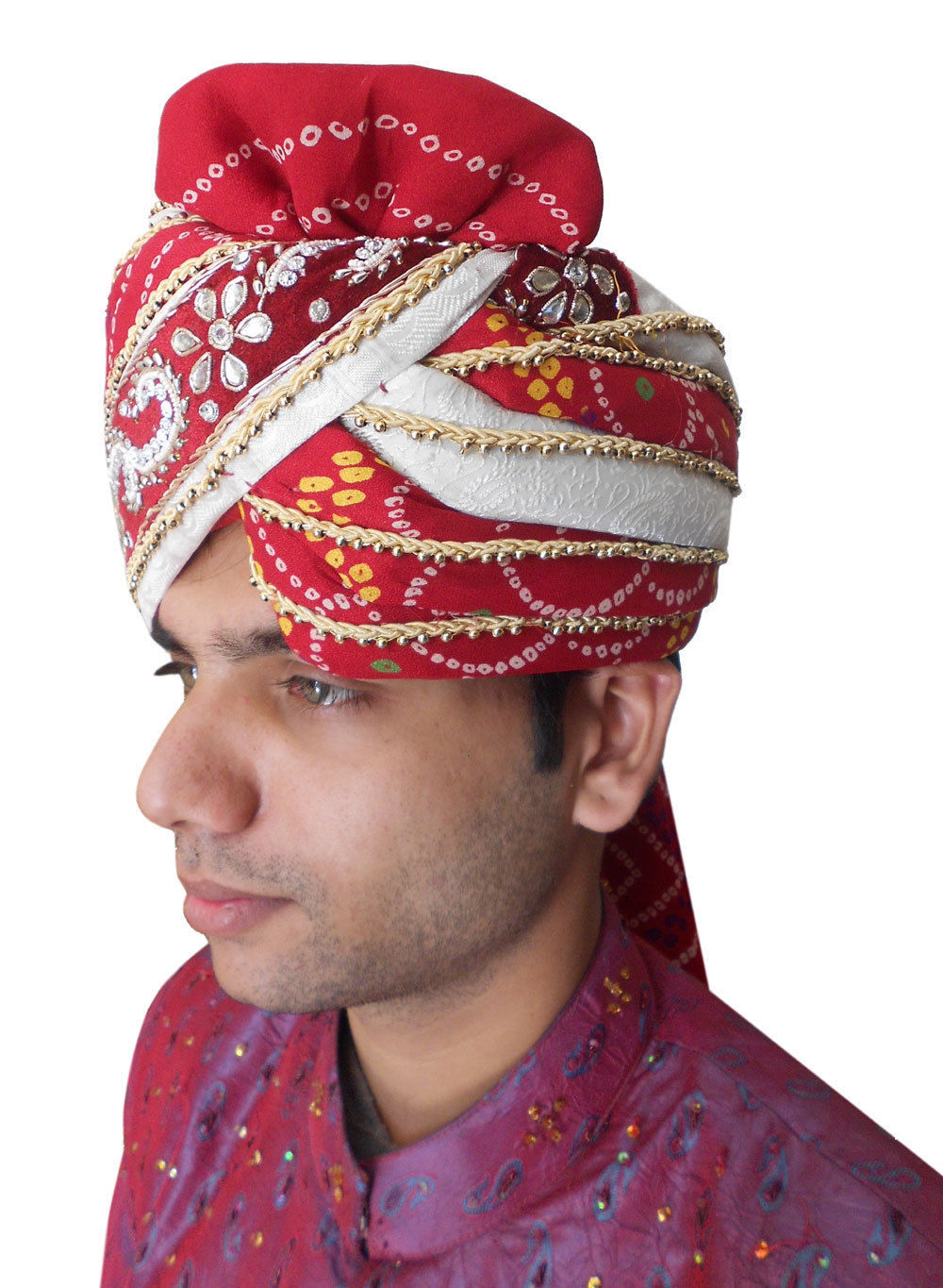 Men Hat Indian Handmade Designer Turban Top Hats Sherwani Pagri Groom ...