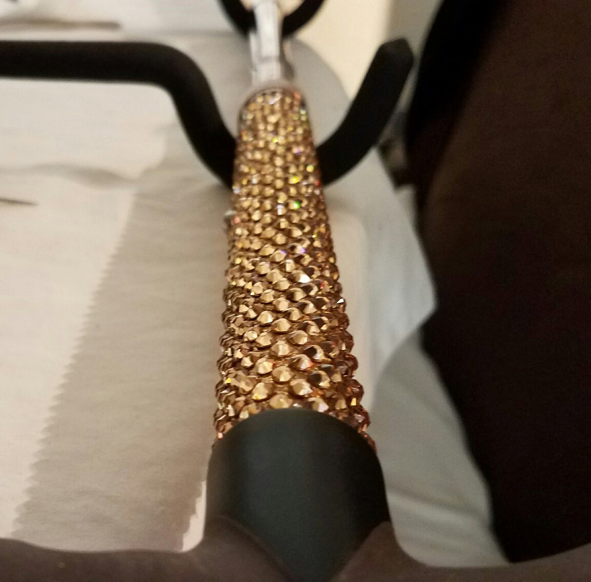 Swarovski Crystal Walking Cane Shown In Lt Colorado Topaz - Other ...
