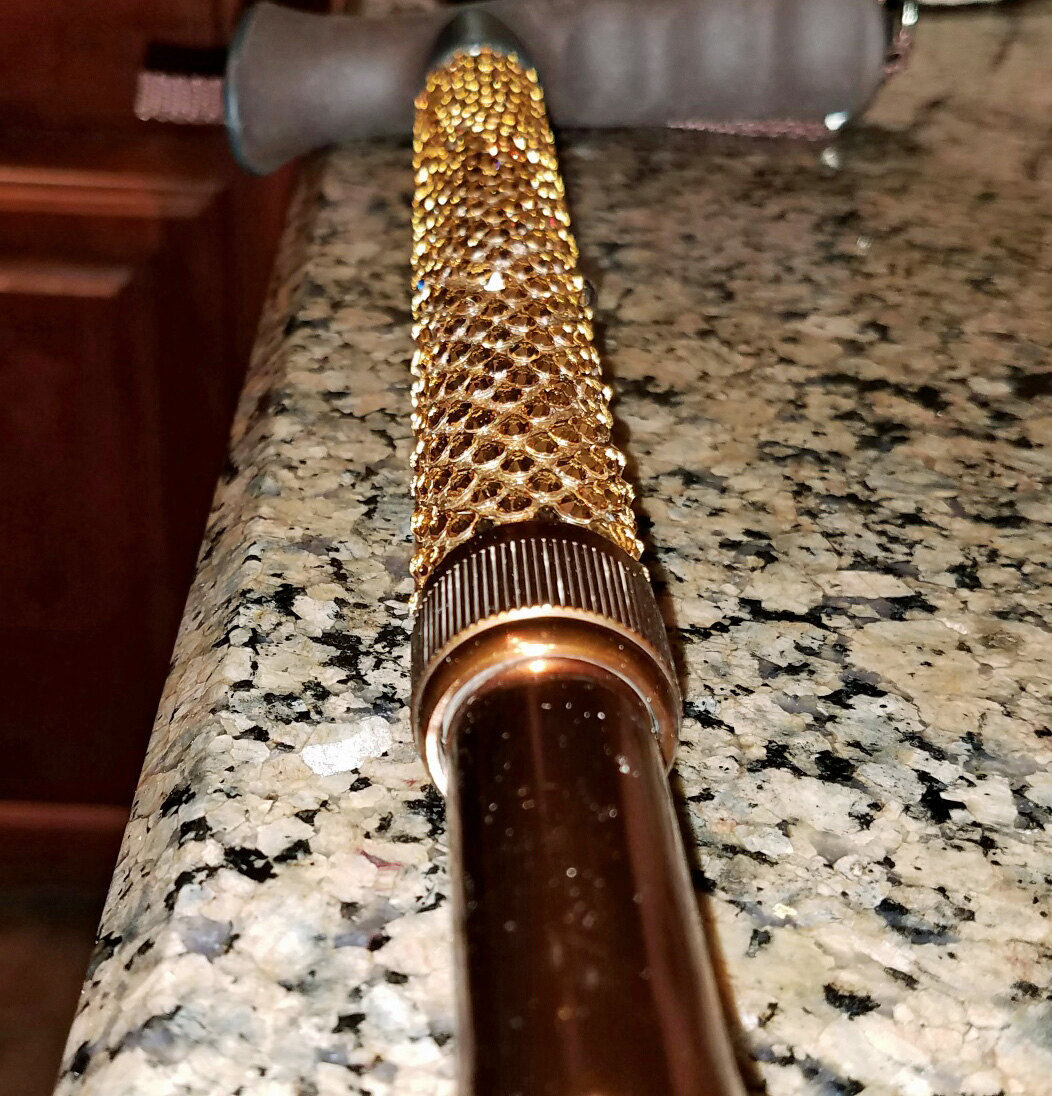 Swarovski Crystal Walking Cane Shown In Lt Colorado Topaz - Other ...