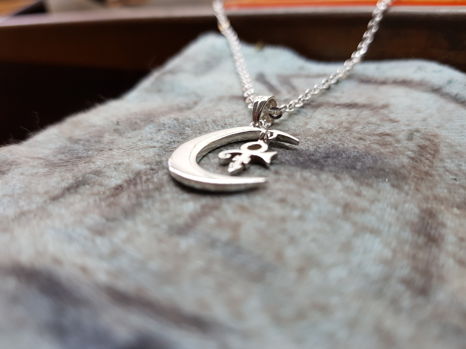 Pendant - Moon Crest Love - Remembrance Symbol - 925 Silver - Handmade ...