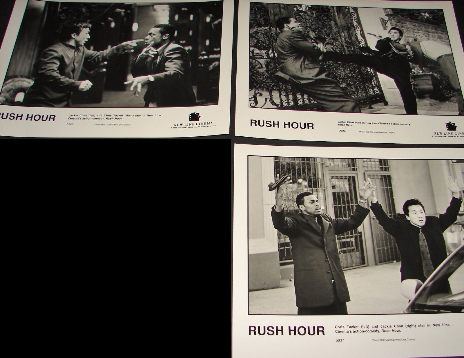 5 1998 RUSH HOUR Brett Ratner Movie Press Photos Jackie Chan Chris ...