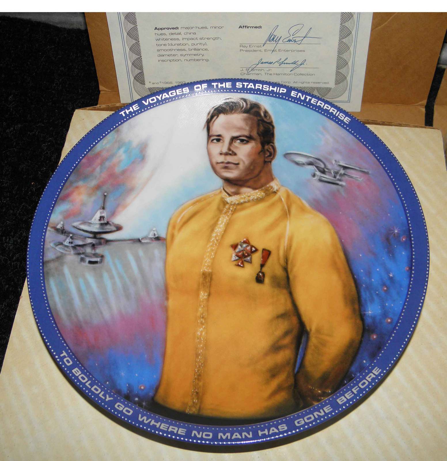 Vintage 1985 The Hamilton Collection Complete Set of 9 Star Trek Plates ...