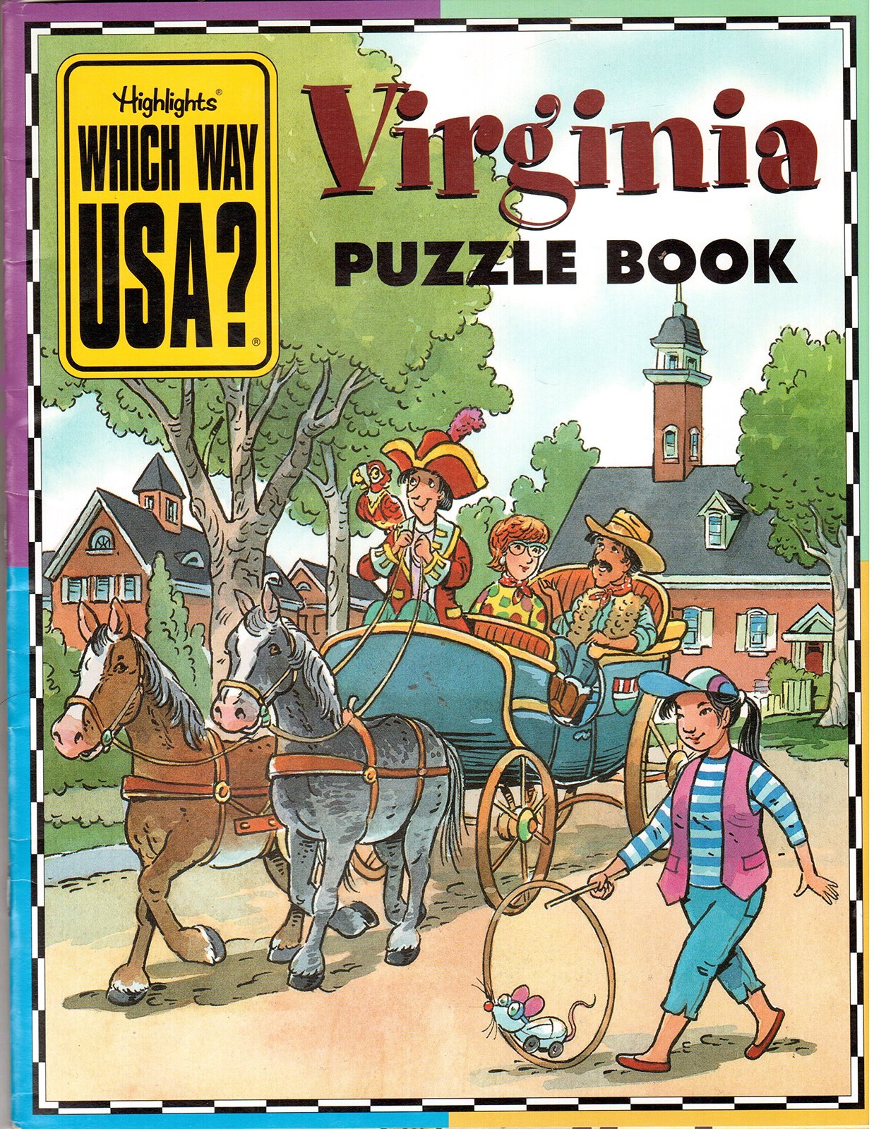 Virginia Puzzle Book (Highlights Which Way USA?) [Paperback] Karen ...