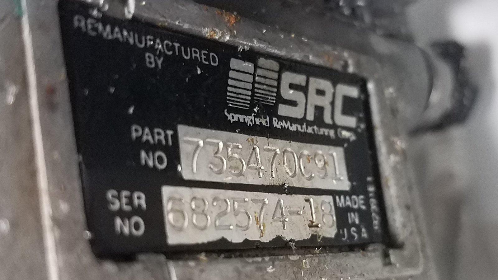 735470C91 (0-400-846-587) Rebuilt Injection Pump fits Navistar Engine ...