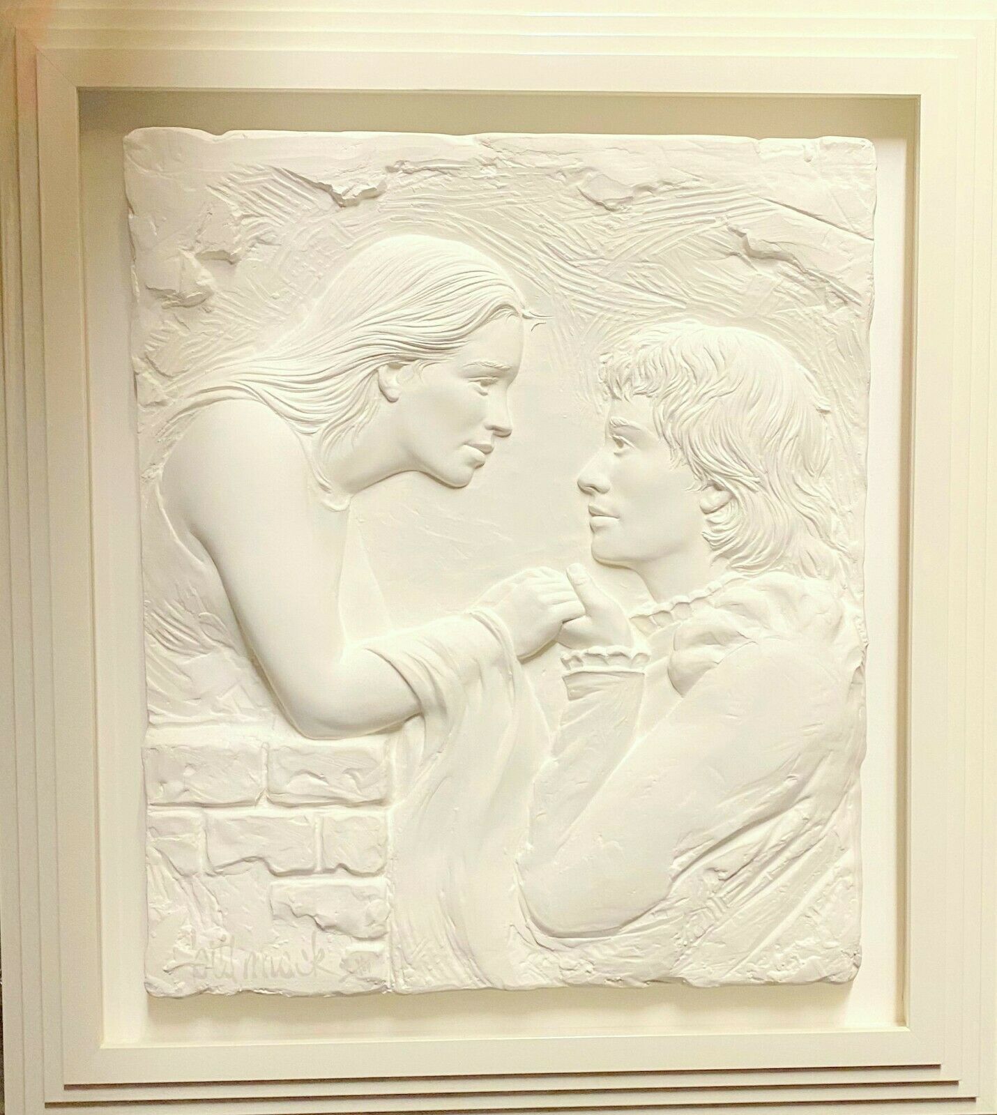 BILL MACK ORIGINAL PORCELAIN RELIEF SCULPTURE HAND SIGNED FRAMED COA - Art