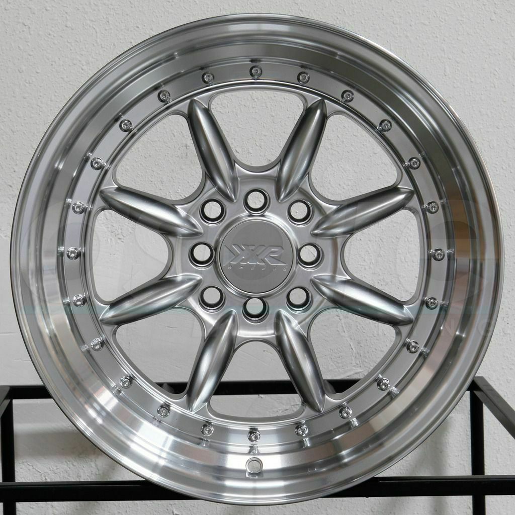 16x8 XXR 002.5 4x100/4x114.3 0 Hyper Silver ML Wheels Rims Set(4) - Wheels