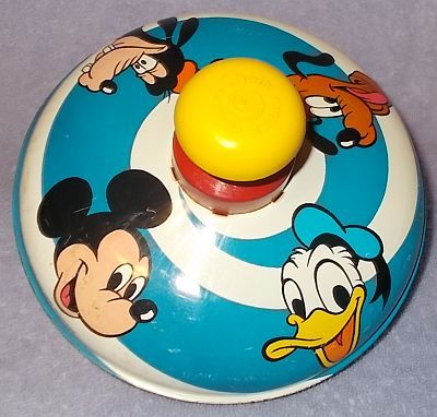 Chein Playthings 1973 Walt Disney Productions Metal Top Toy Mickey ...