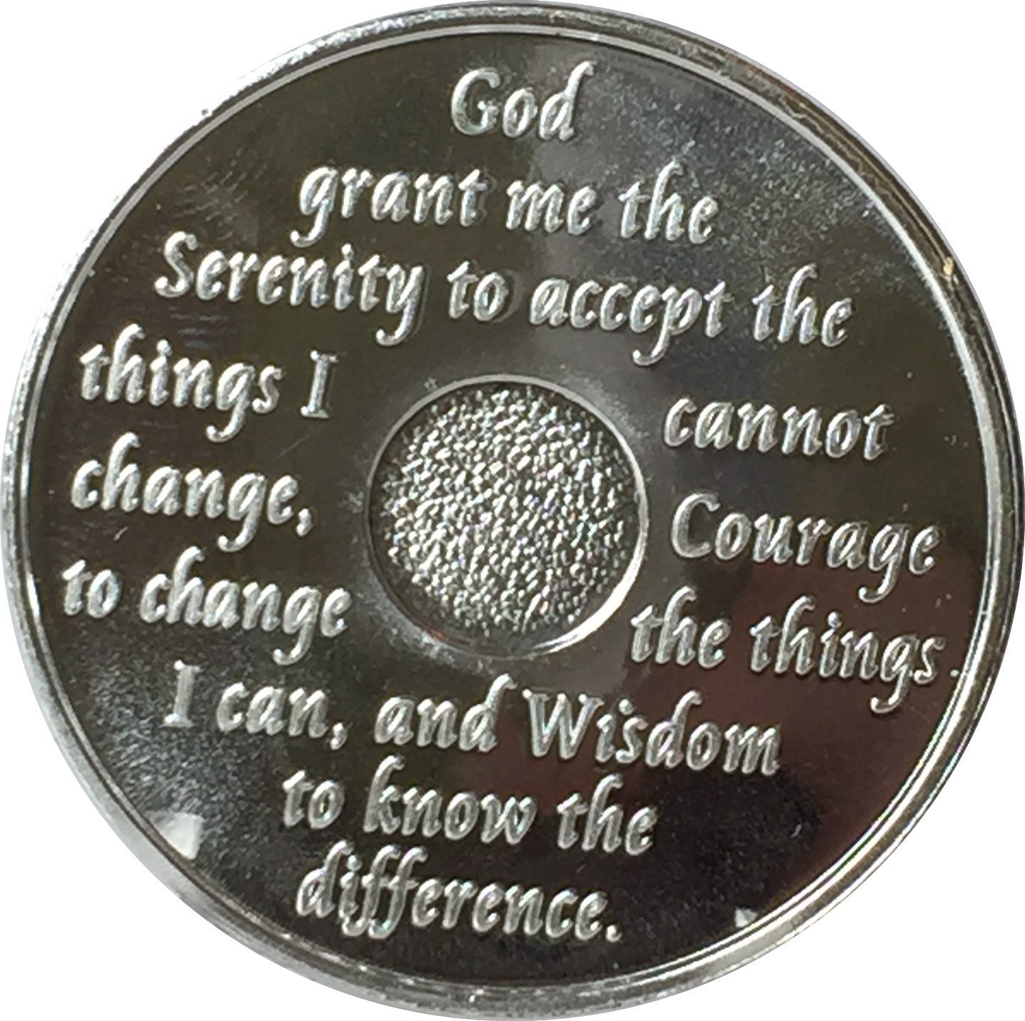 1 Month Purple Silver Plated AA Medallion 30 Day Chip - Toys & Hobbies