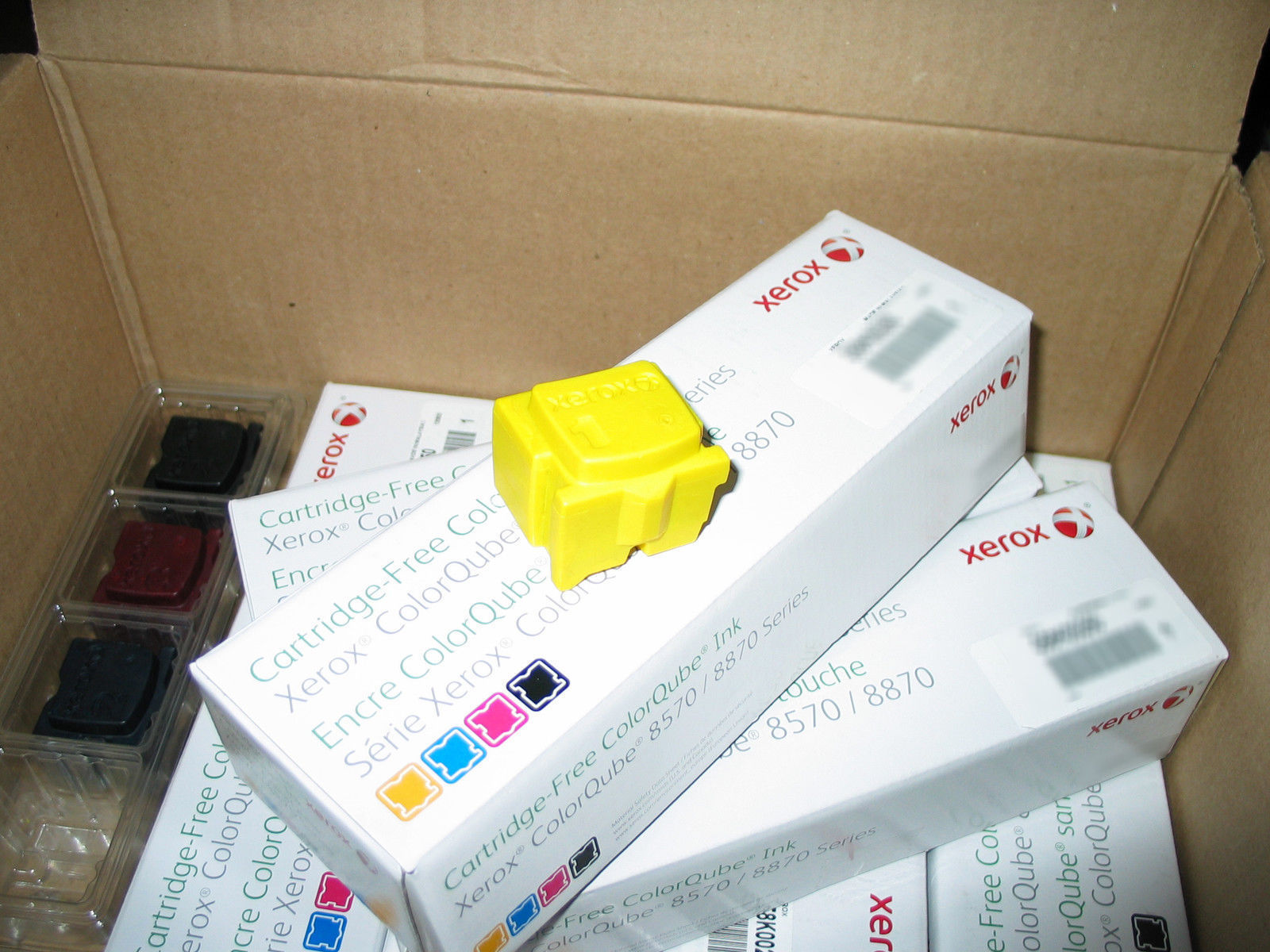 NEW OEM AUTHENTIC XEROX COLORQUBE 8580 8880 GENUINE YELLOW SOLID STICK ...
