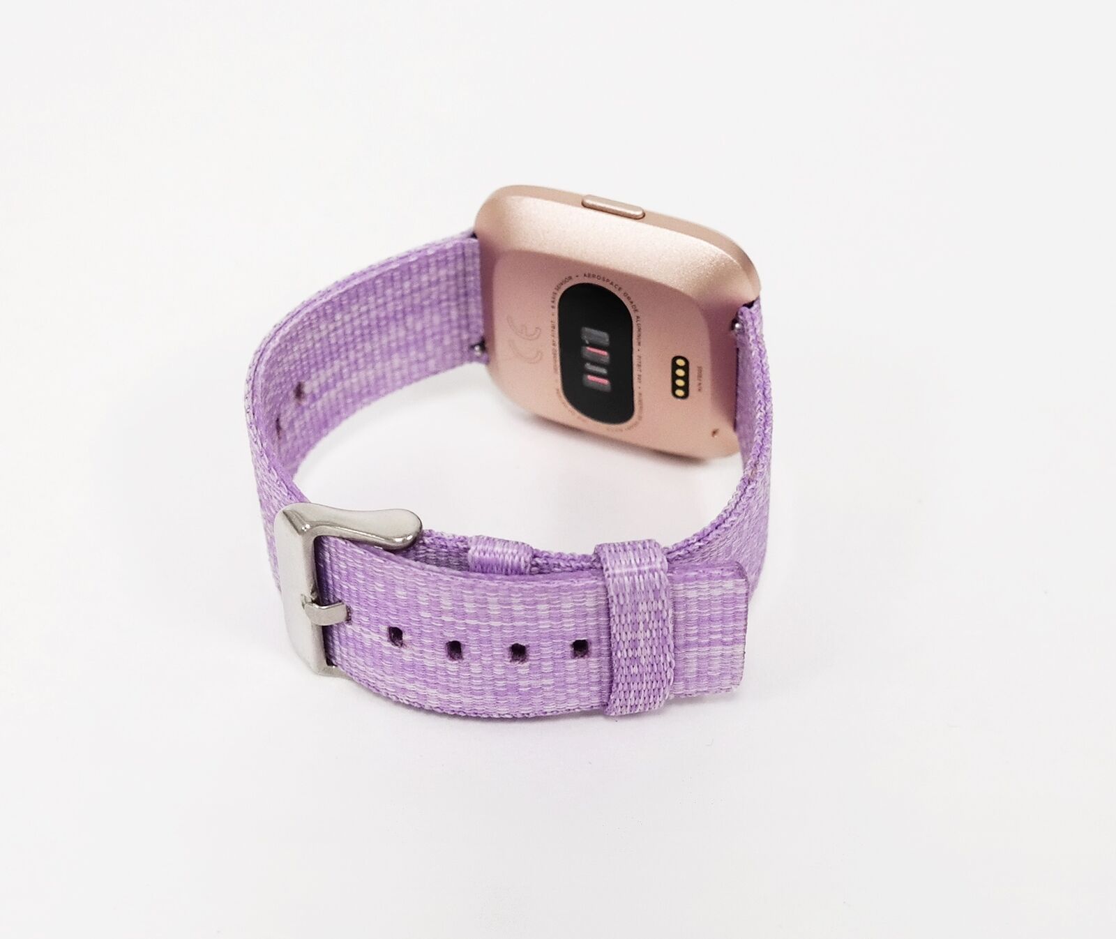 Fitbit Versa FB505 Special Edition HR Rose Gold w/Lavender Woven Band ...
