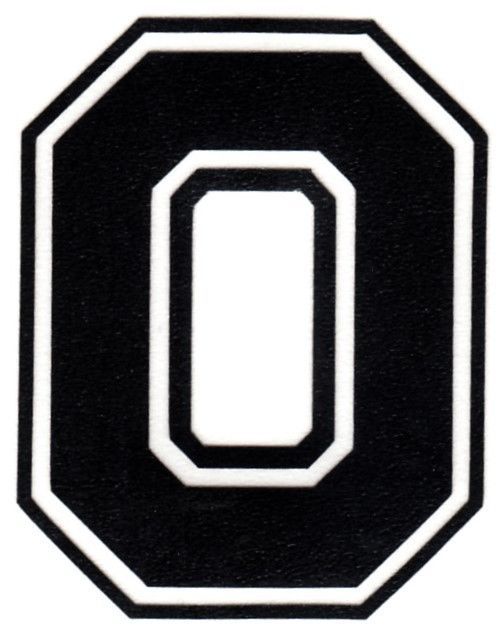Ohio State Block O decal sticker sizes up to 12 inches Reflective ...