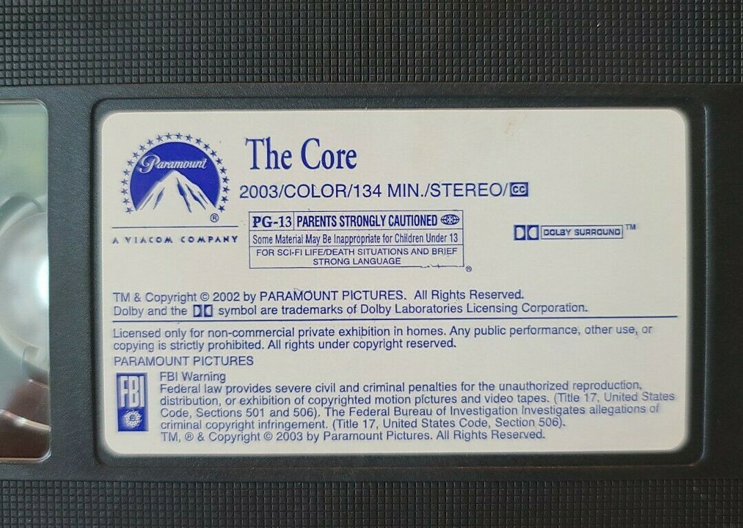 The Core (VHS, 2003) Pre-Owned, "Edge of You and similar items